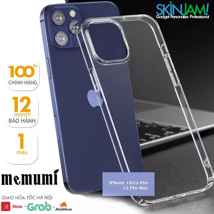 ỐP MEMUMI LƯNG CỨNG TRONG SUỐT iP 15Promax 14Promax 12 Pro Max/ 13 ...
