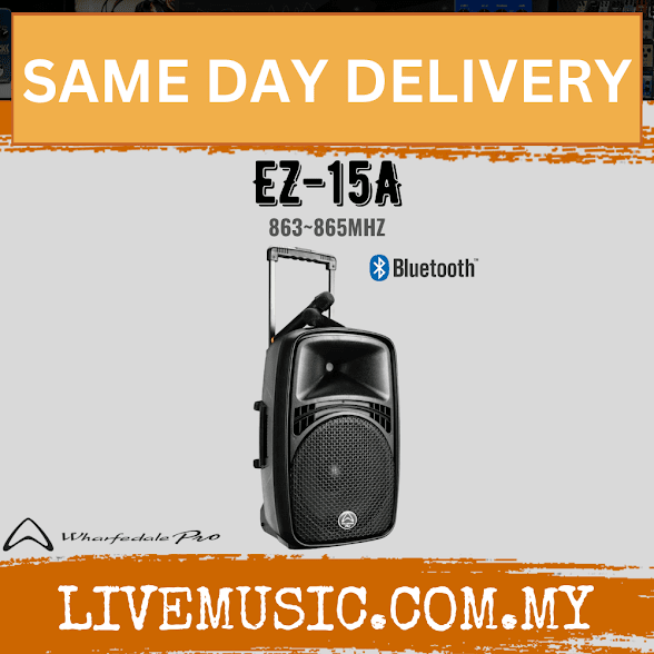 WHARFEDALE PRO EZ-15A Series 140 Watts Peak 15" Portable PA Speaker c/w ...