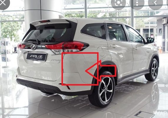 ORIGINAL PERODUA ARUZ 2019 MODEL REAR BUMPER UPPER COVER NEW | Lazada
