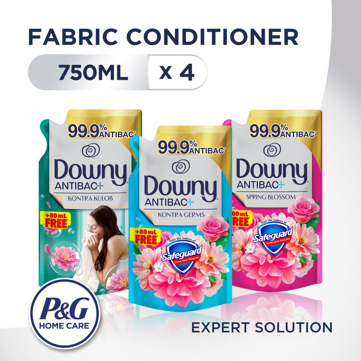 [Bundle of 4] Downy Fabric Conditioner Kontra Germs Kontra Kulob Spring ...