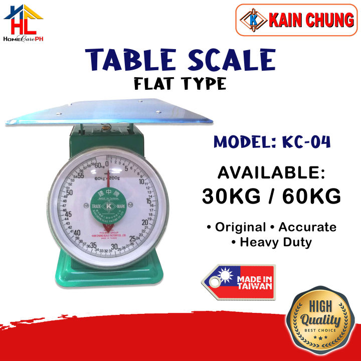 Kain Chung Table Scale Flat Type KC-04 30kg / 60kg | Lazada PH