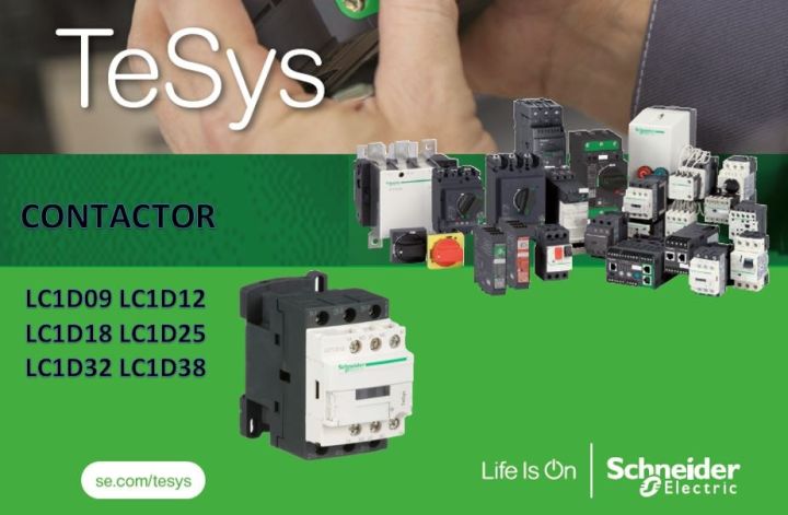 SCHNEIDER Contactor Tesys-D LC1D09 LC1D12 LC1D18 LC1D25 LC1D32 LC1D38 ...