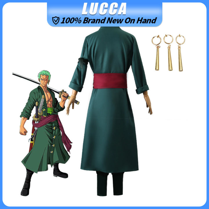2nd Roronoa Zoro Cosplay Costume One Piece Kimono Robe Playing ...