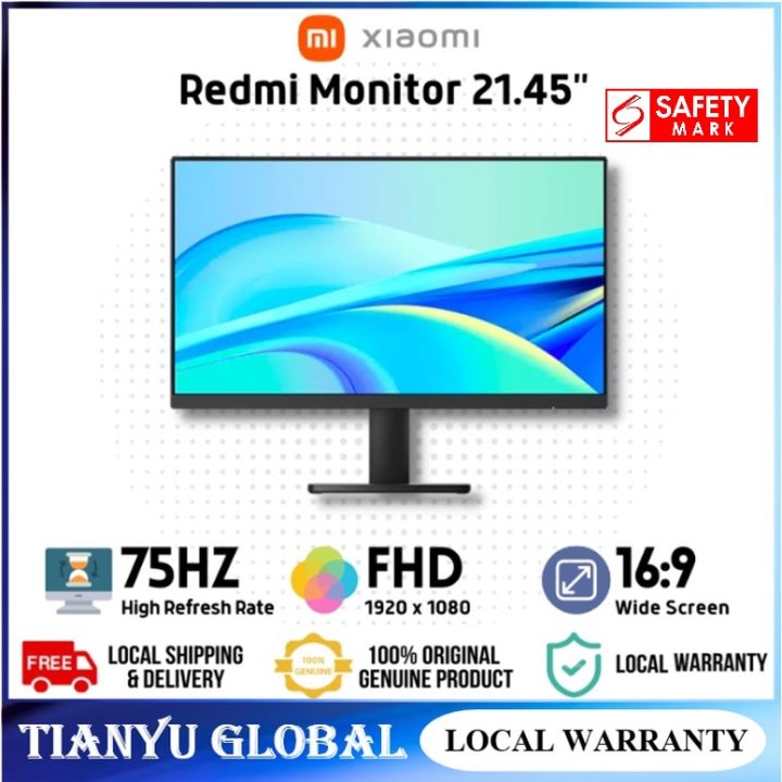 Xiaomi Redmi Monitor 21.45 Inch 1080P FHD 178° Broad Perspective 75Hz ...