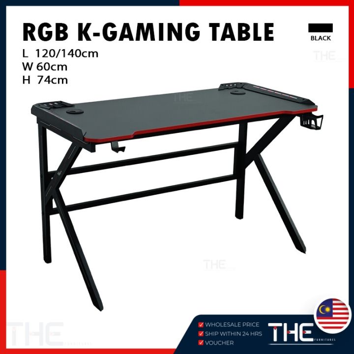 THE Carbon Fibre K Type Gaming Table Gaming Desk With Full Metal Leg ...