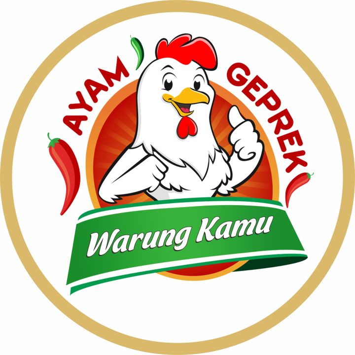 STIKER VINYL AYAM GEPREK (CUSTOM, NAMA KIOS TULIS DI CHAT) | Lazada ...