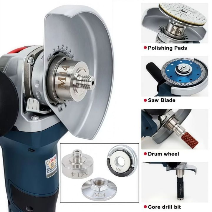 TU3Y Thép hợp Bộ chuyển đổi máy mài góc M14 Độ bền cao Chống mài mòn Bộ ...