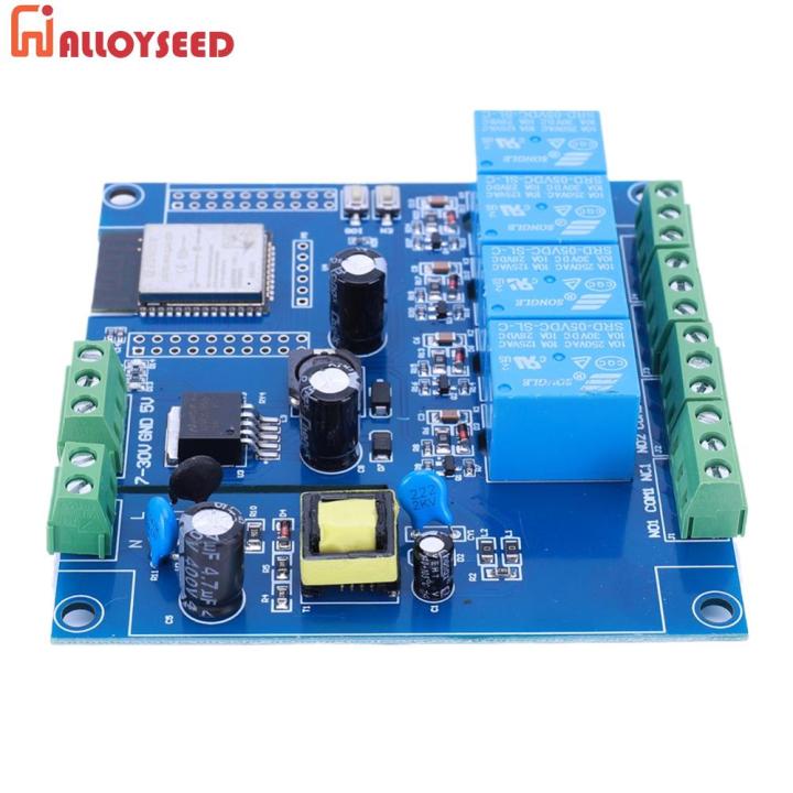 ESP32-WROOM-32E 4 Channel Wireless Relay Module for Embedded IoT and ...