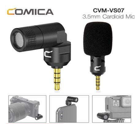 COMICA CVM-VS07C Mini Flexible Plug-in Cardioid Microphone ไมโครโฟนเล็ก ...