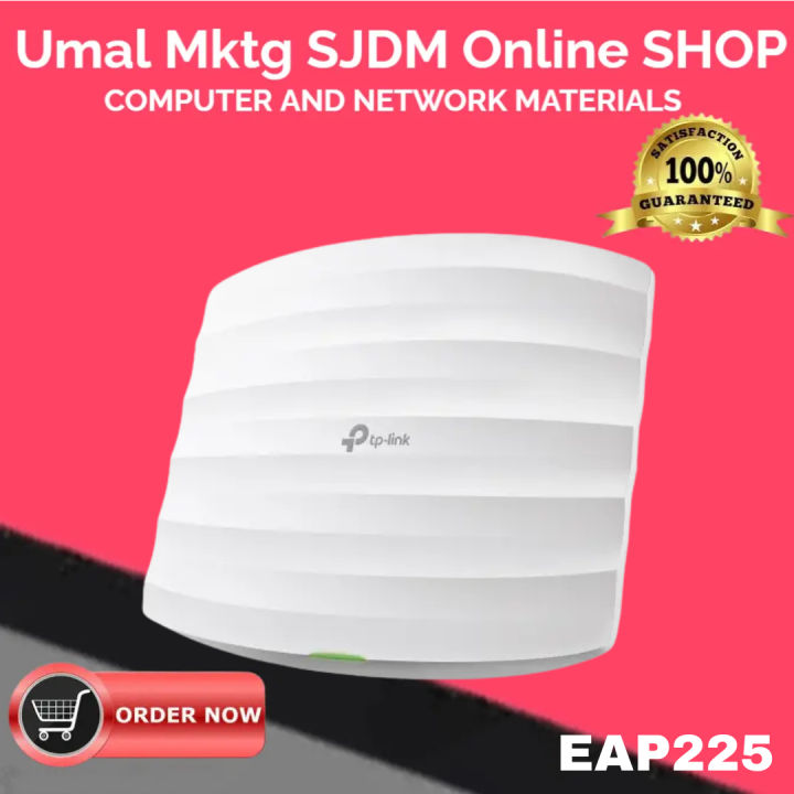 TP-LINK EAP225 AC1350 Wireless MU-MIMO Gigabit Ceiling Mount Access Point | Lazada PH