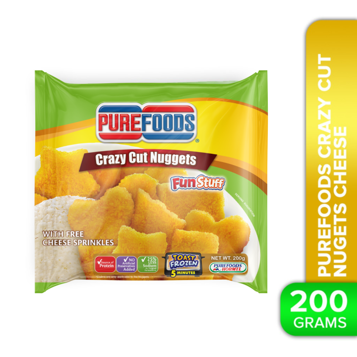 Purefoods Crazy Cut Nuggets with Cheese Sprinkles 200G | Lazada PH