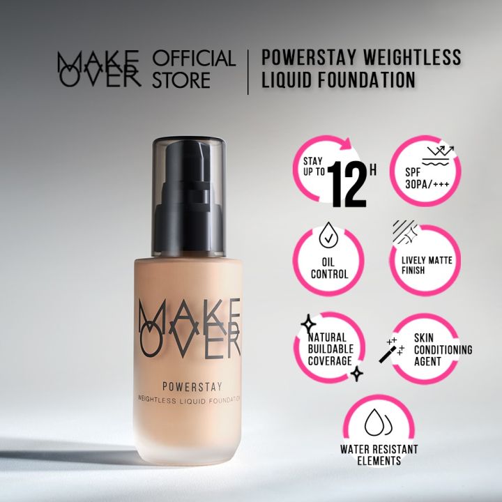 Make Over Powerstay Weightless Liquid Foundation 33ml | Lazada Indonesia
