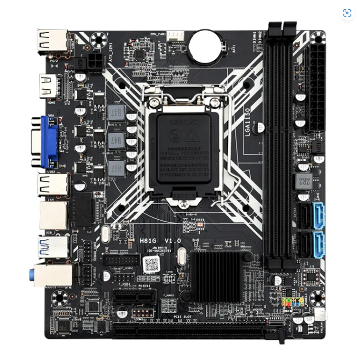 ONYX 🇵🇭 COD100% New Motherboard Lga1150 H81G Chipset 4th Gen i3/i5/i7 ...