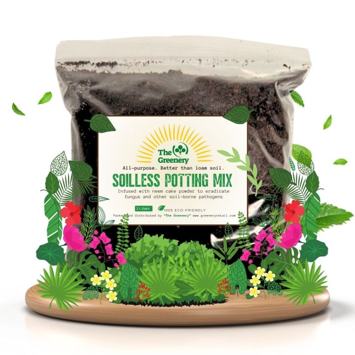 All-purpose Soilless potting mix | 2 Liters | Anti Fungus | Anti water ...