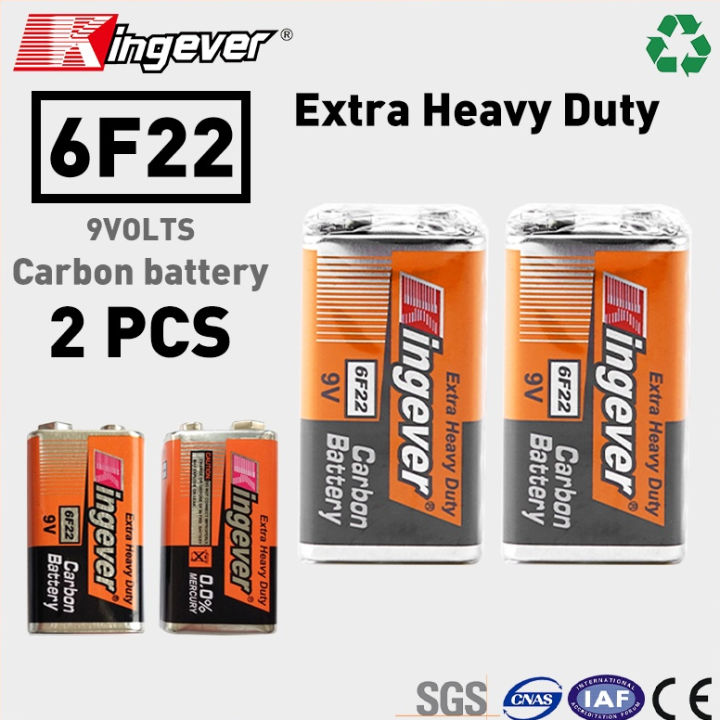 COD Kingever Extra Heavy Duty 6f22 9v Battery 1pcsShrink | Lazada PH