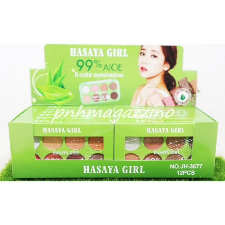 Eyeshadow Hasaya Girl Aloe Vera 99% 8 Color | Lazada