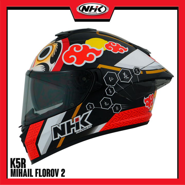 NHK Helmets K5R - Mihail Florov 2 Full Face Dual Visor Helmet | NHK Helmets | Lazada PH