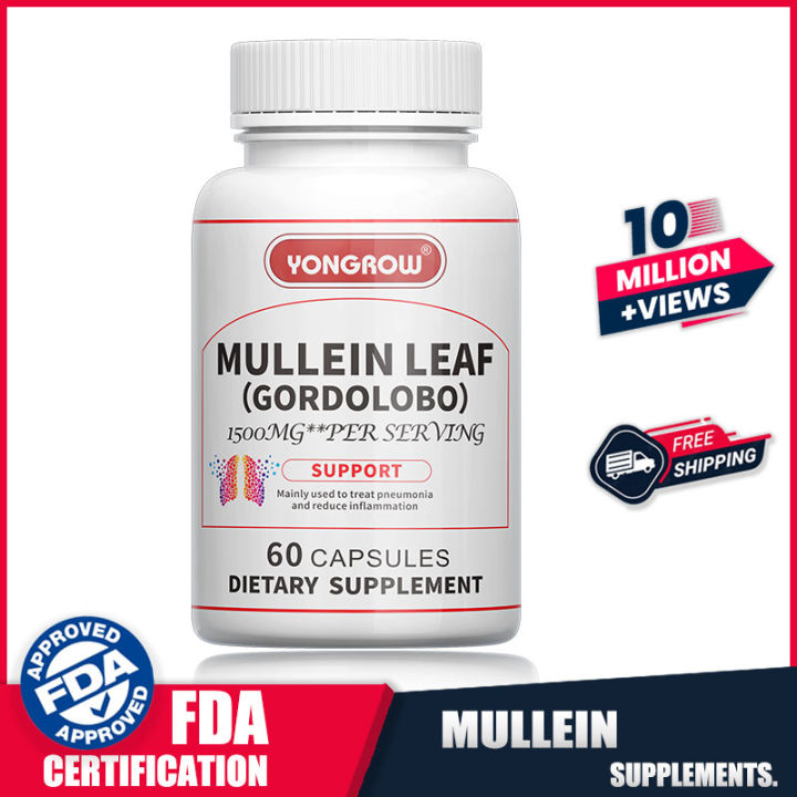 Mullein Supplement, Respiratory and Lung Health Support Supplement ...