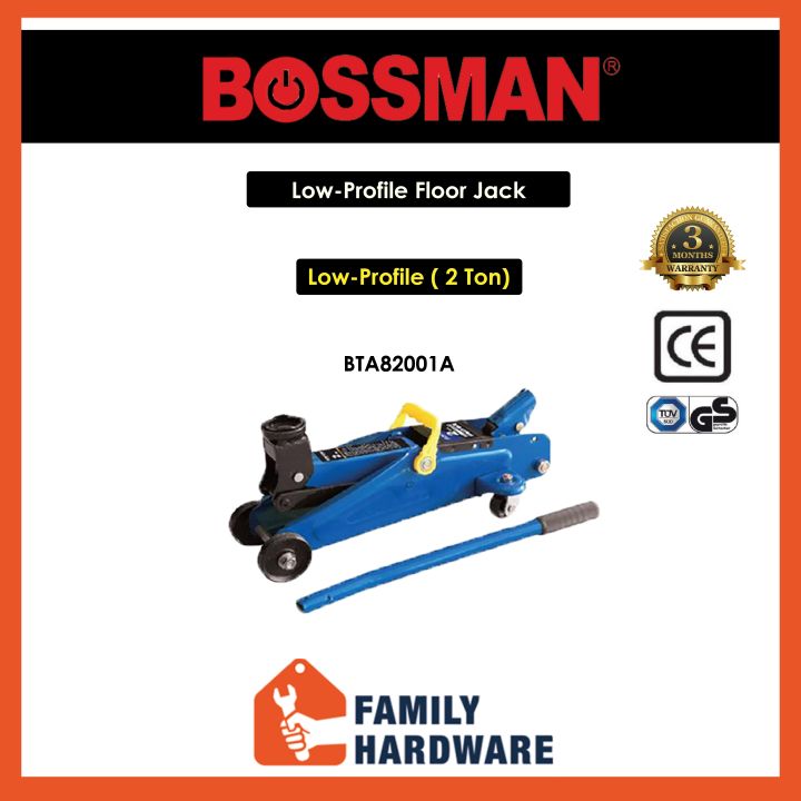 Bossman B-TA82001 Heavy Duty 2 Ton Low Profile Hydraulic Floor Jack (11 ...