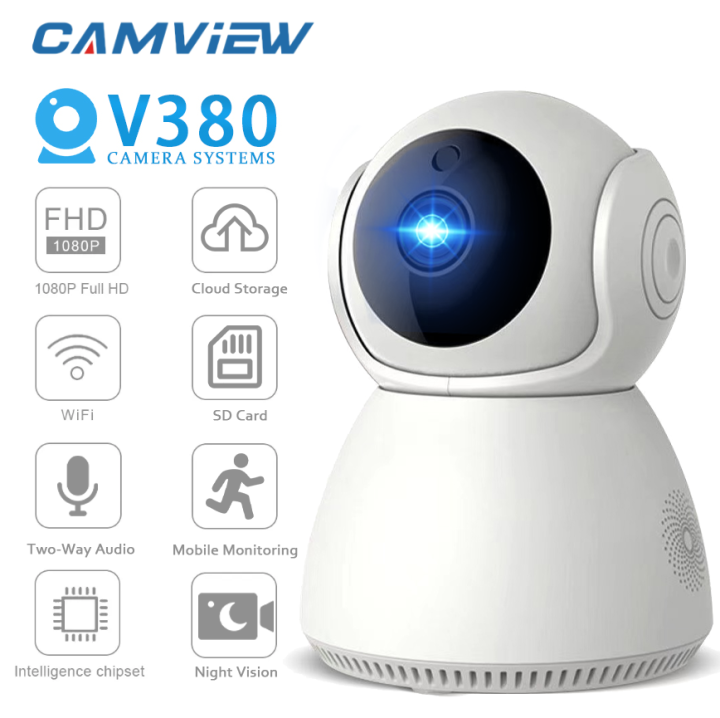 CAMVIEW V380 CCTV Camera Wifi Connect to Cellphone Home Security WiFi ...