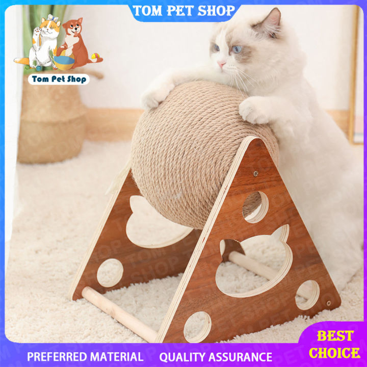 Cat Scratching Board Toy Sisal Rope Ball Cat Scratching Post Cat ...