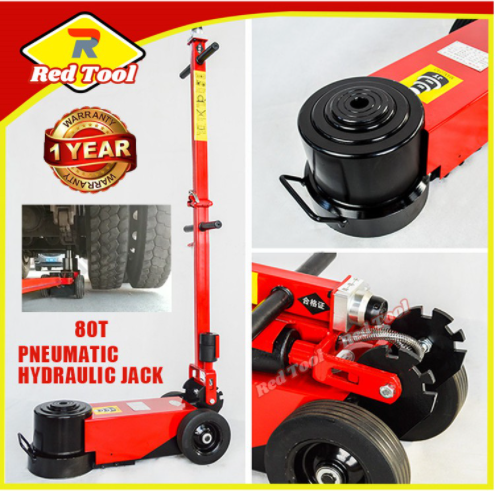 Heavy-duty 80-ton pneumatic hydraulic jack folding two-section heavy ...
