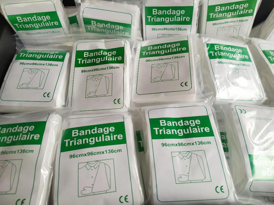 FIRST AID - HIGH QUALITY TRIANGULAR BANDAGE FOR HOME AND HOSPITAL USE ...