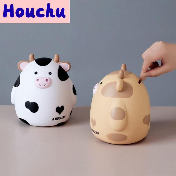 HOUCHU Không thấm nước Heo đất bò Chống rơi Công suất cao Hũ Đựng Tiền ...