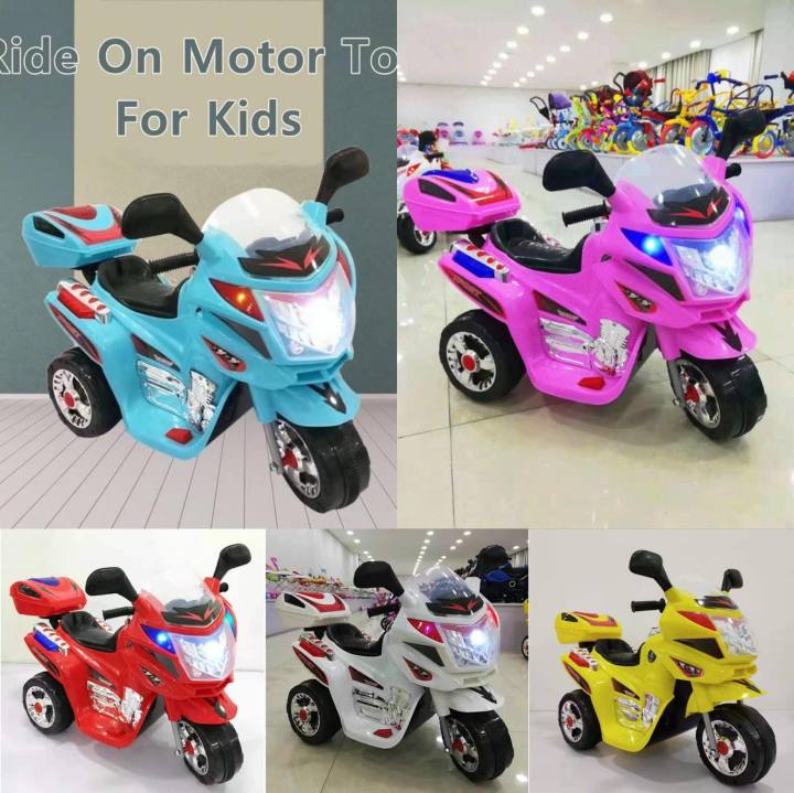 electric motorcycle ride on toy with music and lights for kids/kids ...