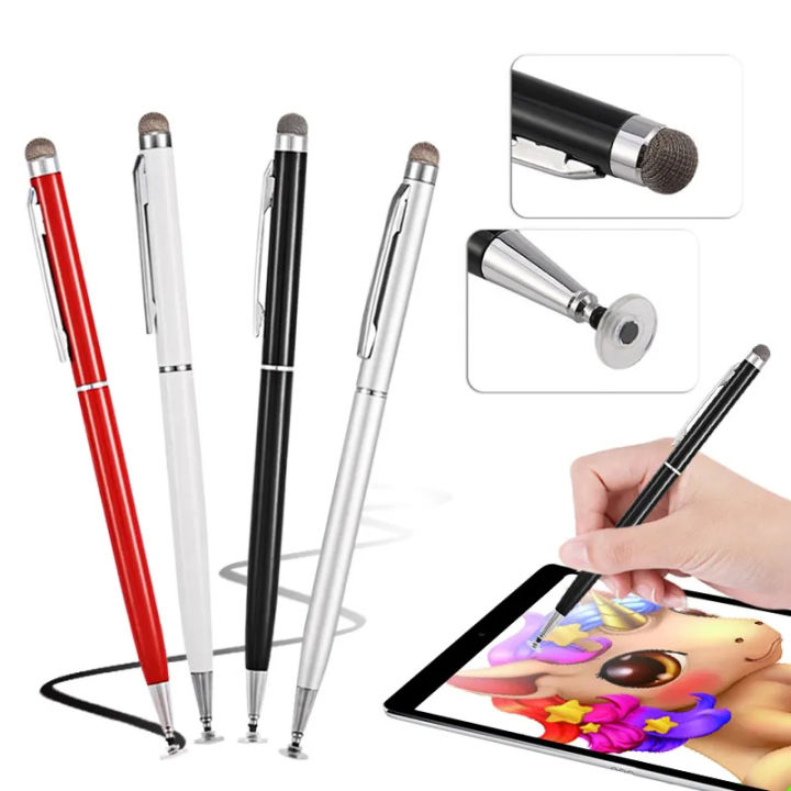 3Pcs 2-in-1 Capacitive Resistive Pen Touch Screen Stylus Pencil Drawing ...