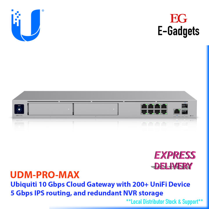 UDM-Pro-Max Ubiquiti 10Gbps Cloud Gateway with 200+ UniFi Device, 5Gbps ...