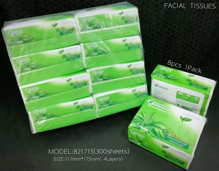 Wood Pulp Facial Interfolded Paper Tissue 3Ply 6/8/10 Packs | Lazada PH