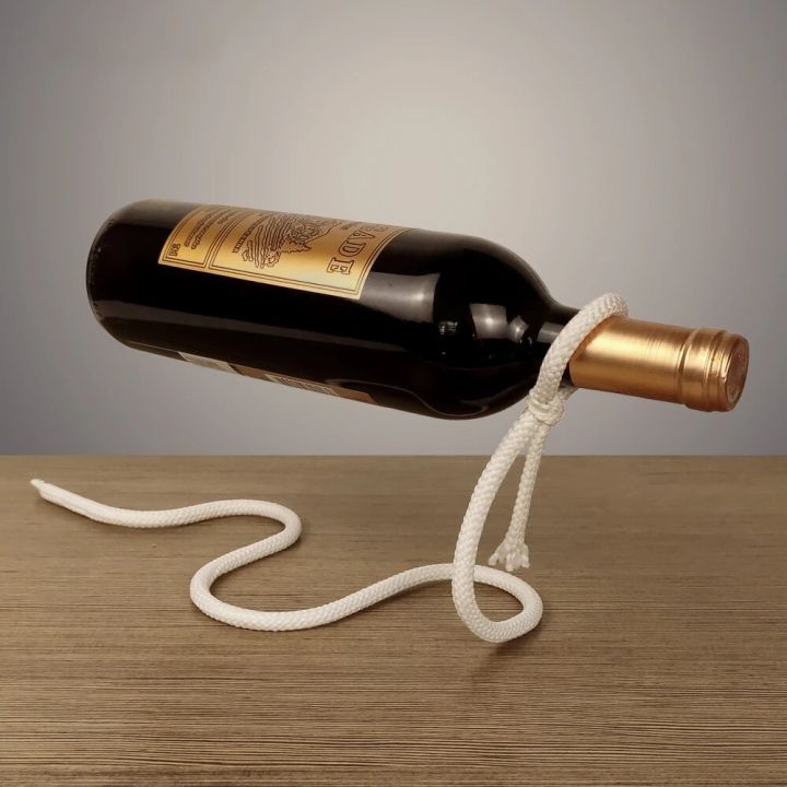 Creative Suspended Rope Wine Rack Serpentine Snake Bracket Wine Bottle ...