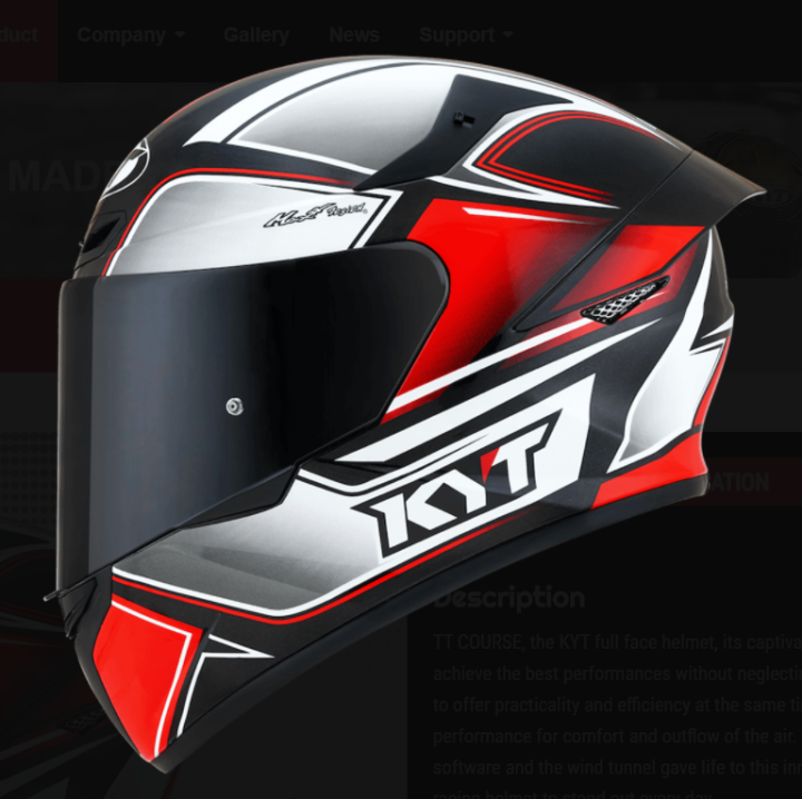 KYT HELMET TT COURSE TOURIST RED FLUO | Lazada PH