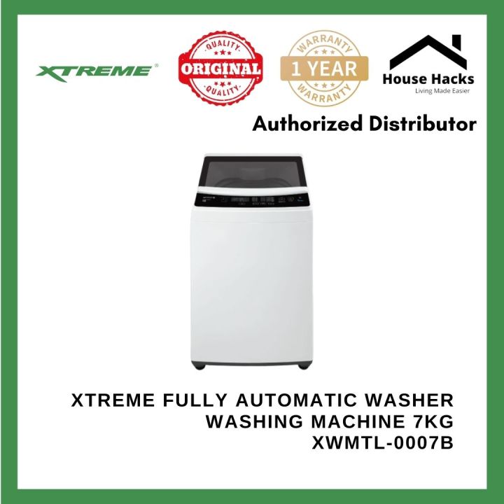 Xtreme Fully Automatic Washer Washing Machine 7KG XWMTL-0007B (House ...