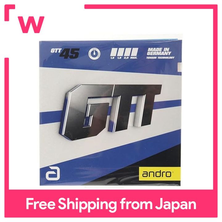 ANDRO Table Tennis Rubber Light Tension GTT45 Back Soft ITTF ...