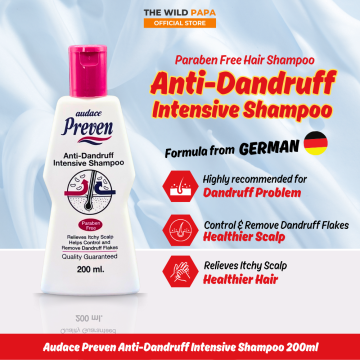 AUDACE Preven Anti-Dandruff Intensive Shampoo 200ml Itchy Scalp ...