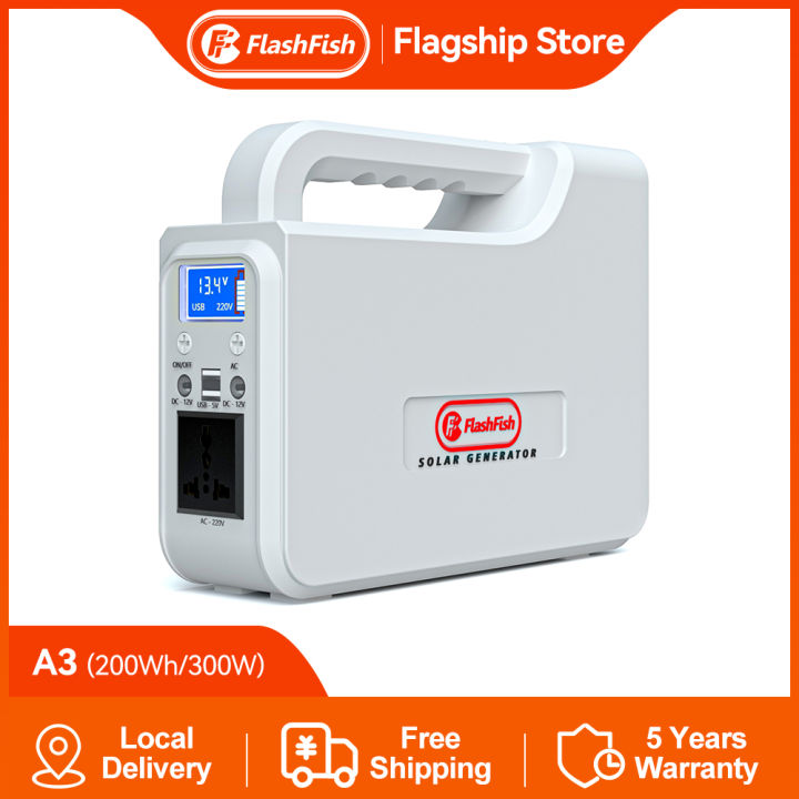 FlashFish A3 LiFePo4 Power Box 62000mAh Solar Generator 300W วัตต์ ...