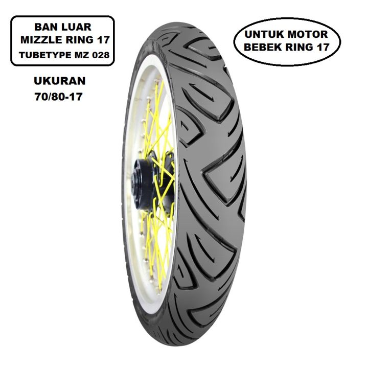 Ban Luar Mizzle ring 17 Ukuran 70/80/17 MZ 028 | Lazada Indonesia