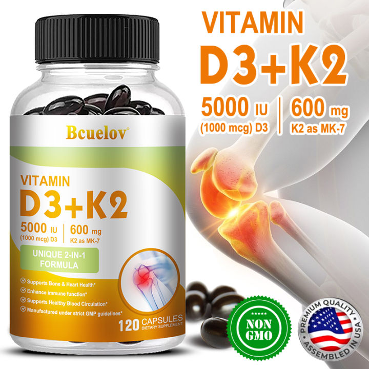 VITAMIN D3+K2 supplement supports bone and heart health, supports ...