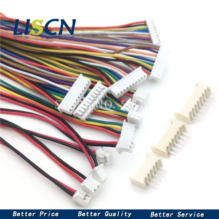 5sets 1.25mm Female male Connector Terminal Cable 10cm 20cm 30cm Connector XH 1.25 JST Single ...