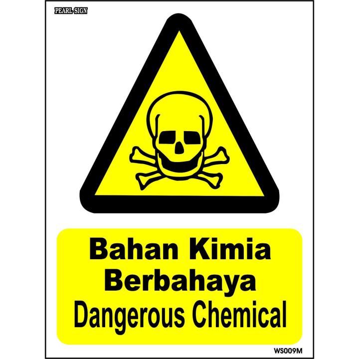 WARNING SAFETY SIGN " DANGEROUS CHEMICAL " STICKER (400 x 600MM ...