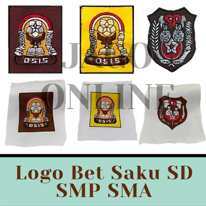 Bet Badge Saku Seragam Logo Osis Sekolah SD SMP SMA Bordir Sablon ...