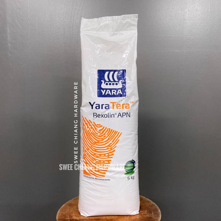 YARA YaraTera Rexolin APN 5kg Ferum DTPA Foliar/Fertigation/Hydroponic ...