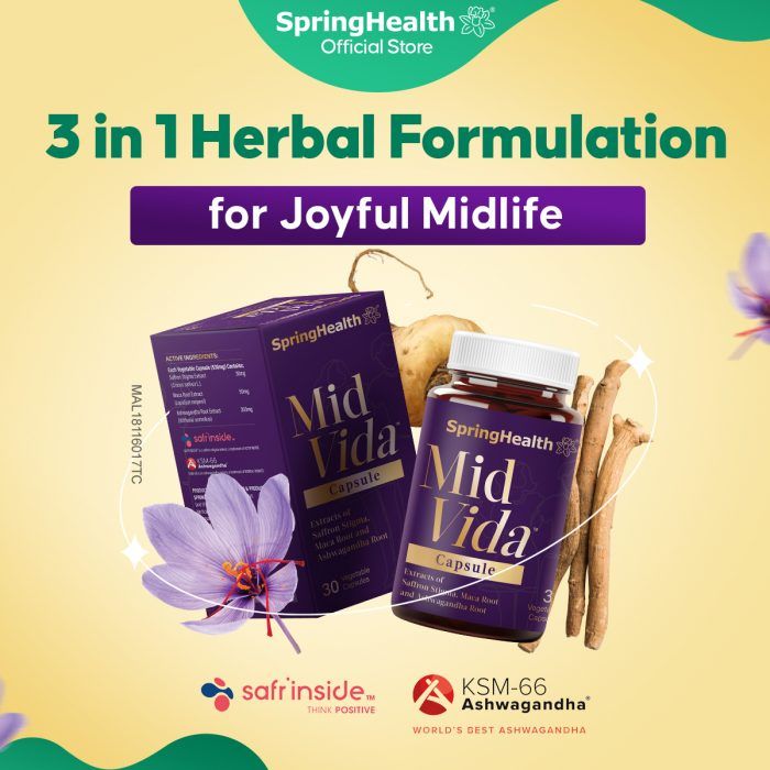 "SPRINGHEALTH® SpringHealth MidVida™ Capsule 30’s ️Saffron Stigma ...
