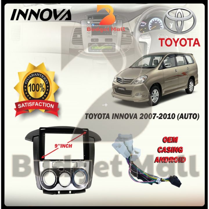 Toyota Innova 2007-2010 Android Player Casing 9" with Player Socket ...