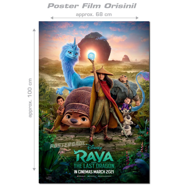 Hiasan Dinding - Poster Film RAYA AND THE LAST DRAGON - original ...