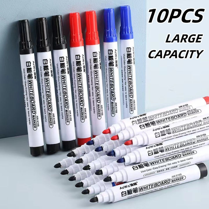 10PCS Easy Wipe Whiteboard Pen with Large Capacity Filling Ink ...