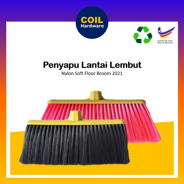 2021 Soft Plastic Nylon Broom Head Soft / Penyapu Lantai Bulu Nylon Nilon Lembut 2021 | Lazada