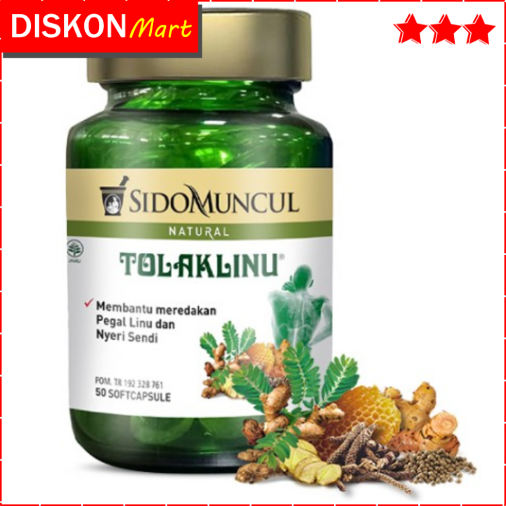 50 Kapsul Softcapsule Tolak Linu Sidomuncul Natural Kapsul Jamu Herbal ...